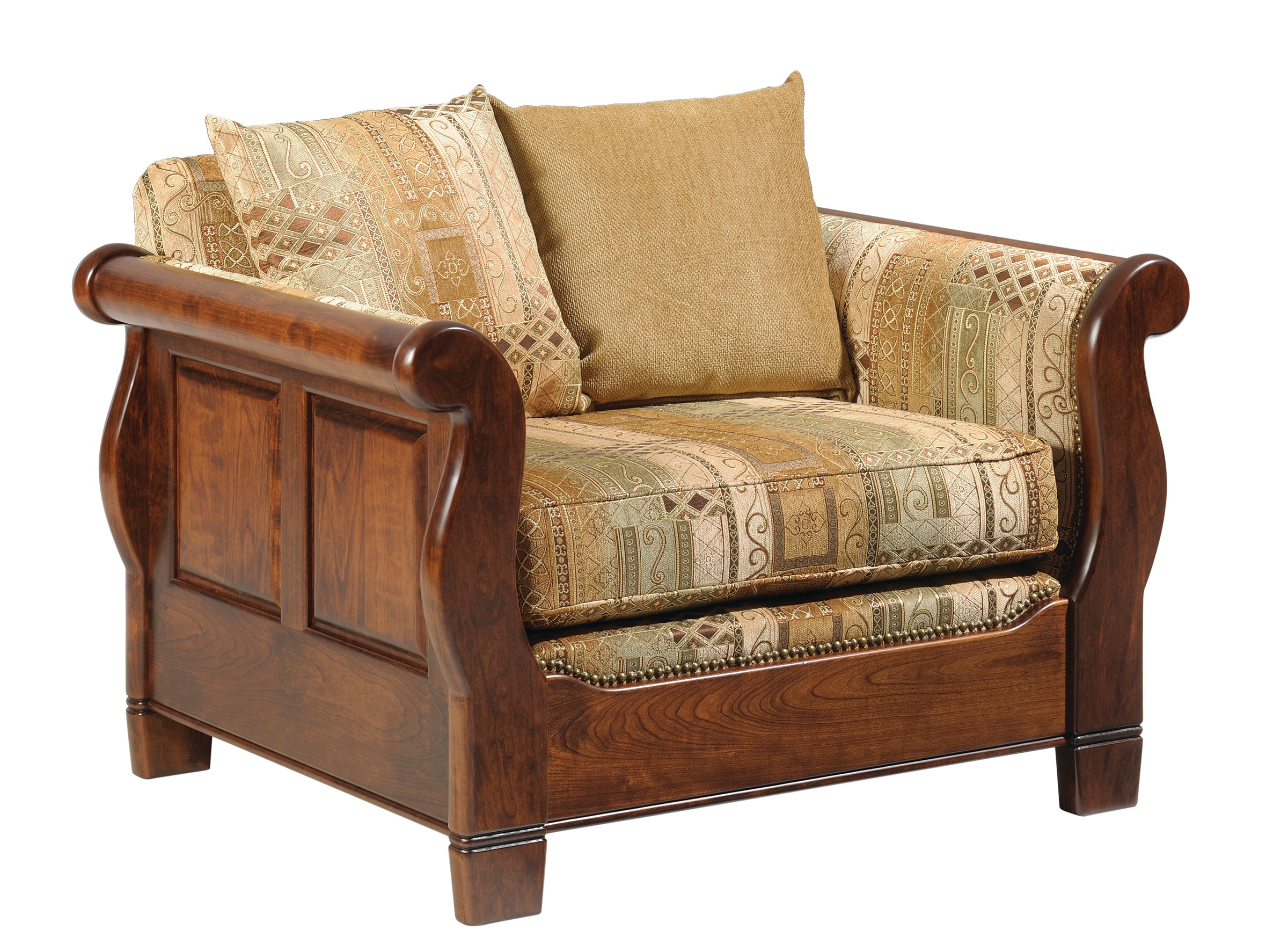 Antique sleigh chair store