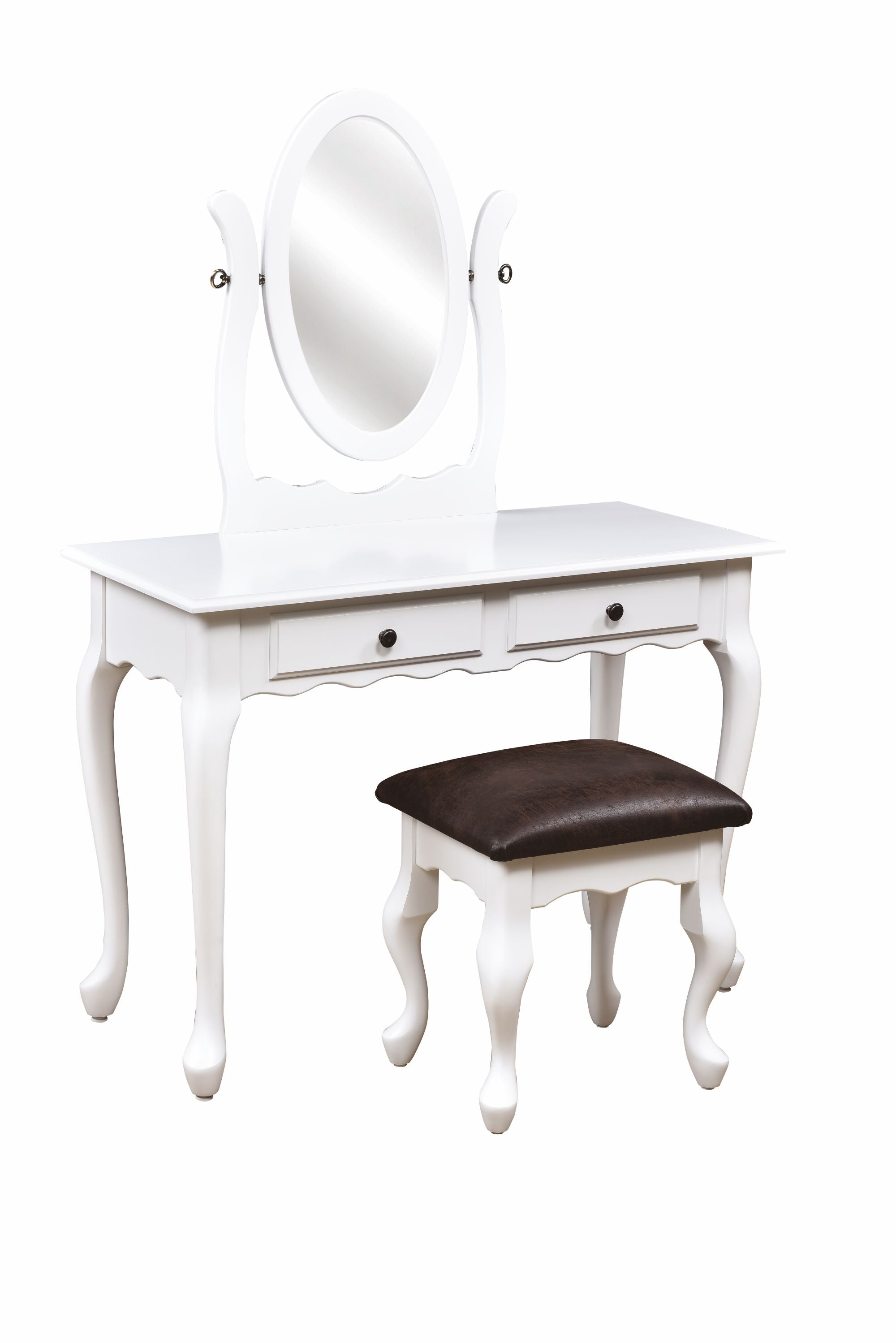 Queen Anne 42" Open Vanity & Optional Stool – Quality Woods Furniture