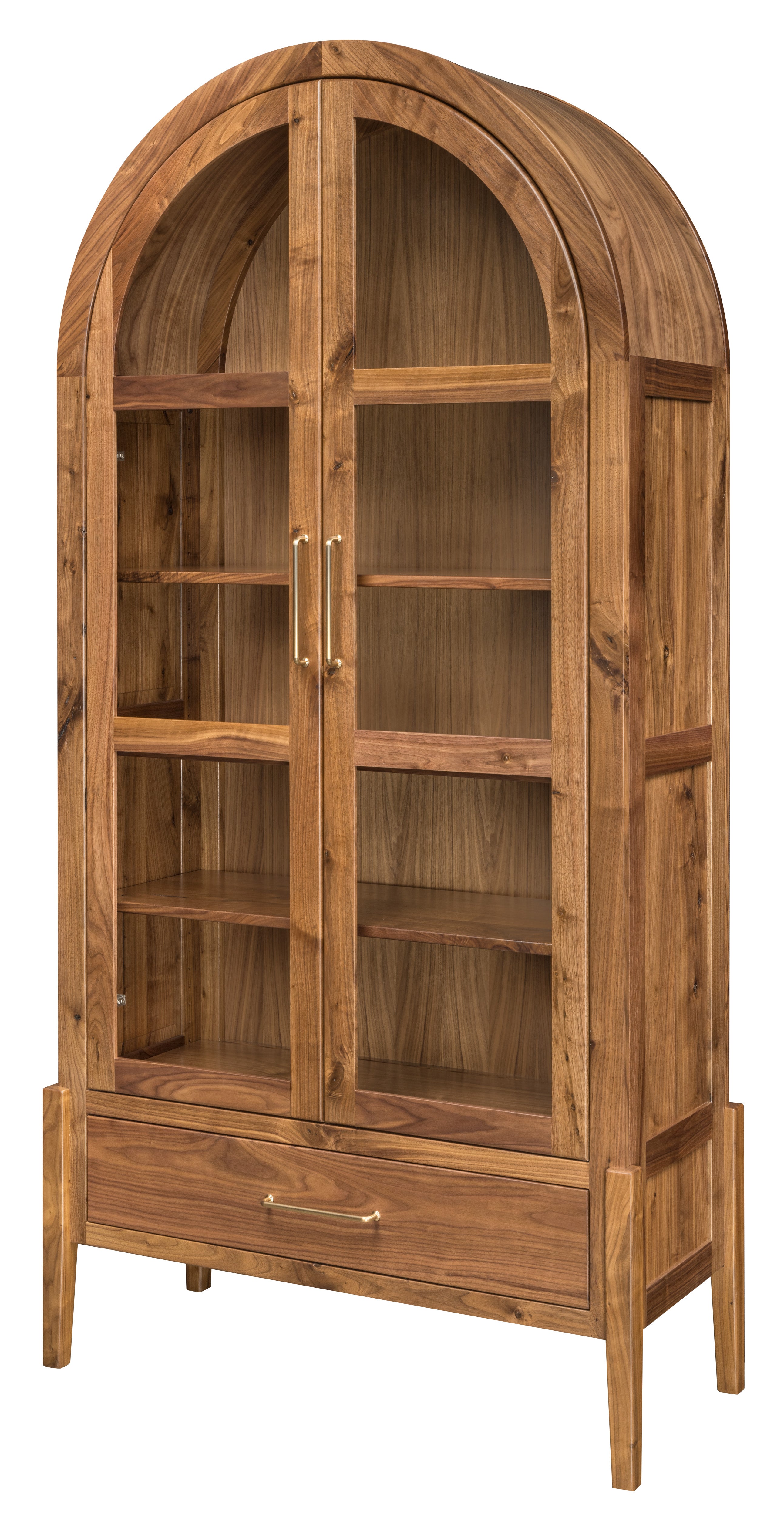 QW Amish Century Arched Bookcase – Quality Woods Furniture