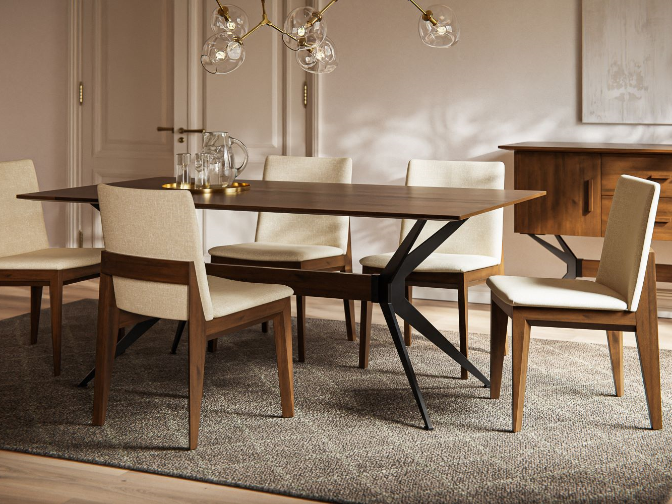 QW Amish Jefferson 7pc Dining Set – Quality Woods Furniture