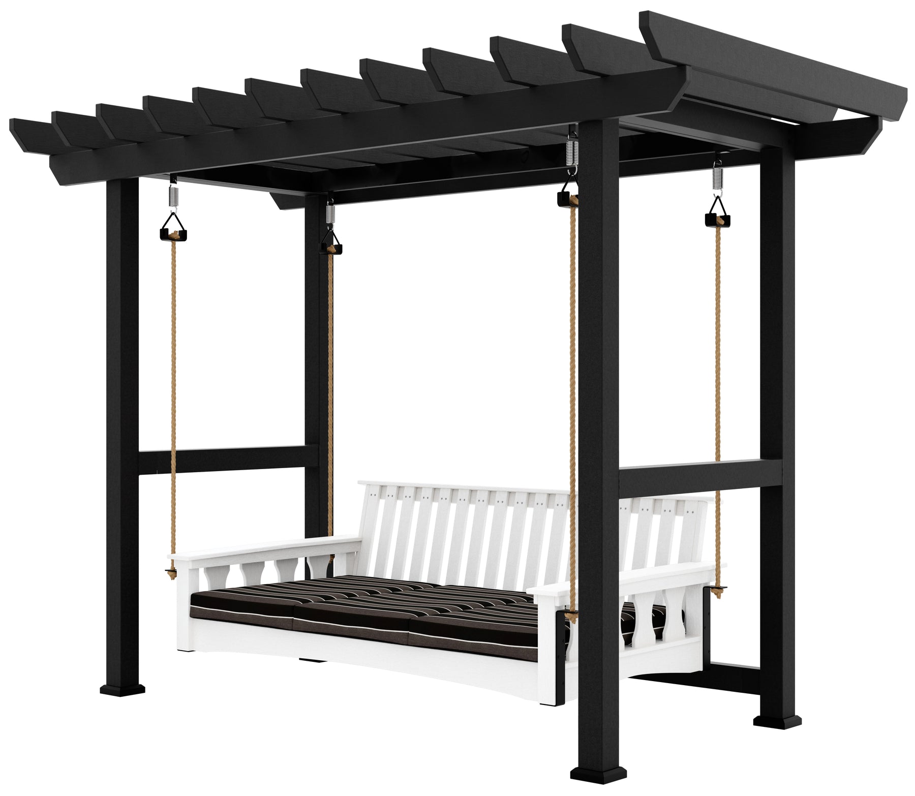 Black Swing Frame w/ Optional Heritage Daybed Swing – Quality Woods ...