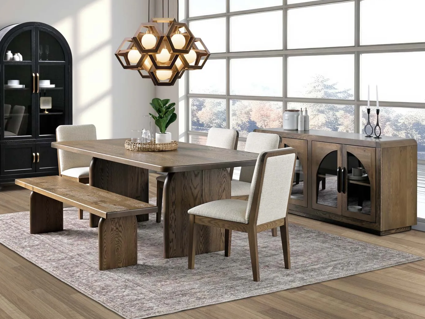 Durham Trestle 6pc Set Dining Set | Amish Solid Wood – Quality Woods ...