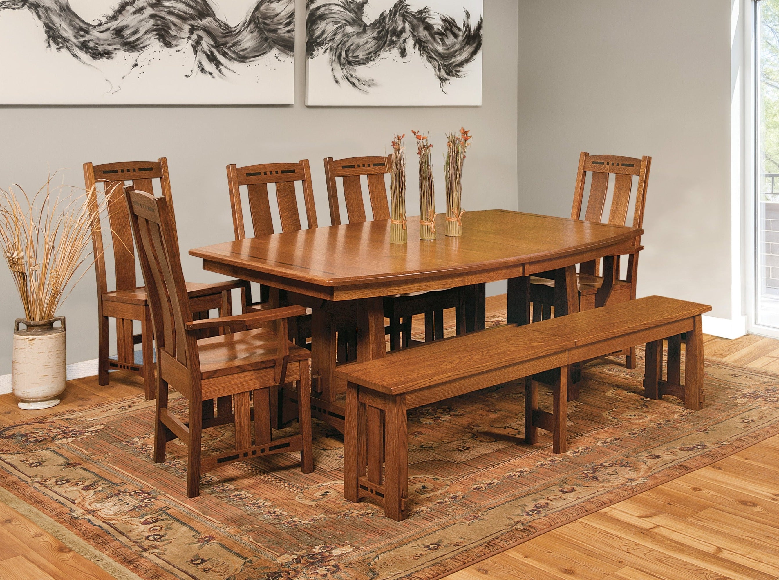 Colebrook 6pc Set Dining Set | Amish Solid Wood – Quality Woods Furniture