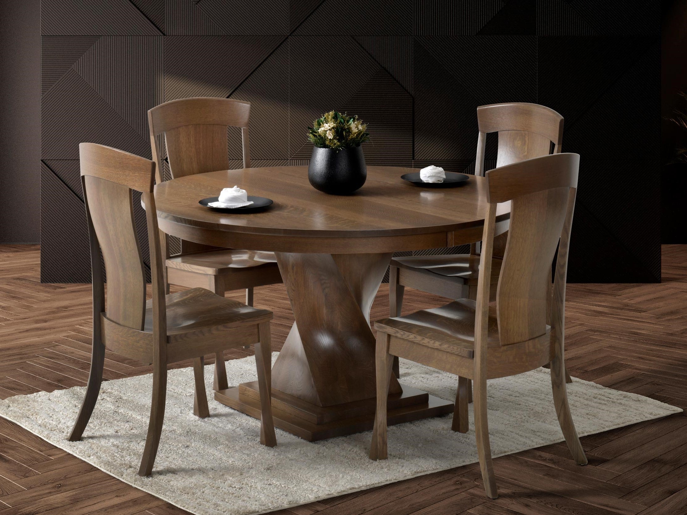 QW Amish Helix Twist 5pc Set – Quality Woods Furniture