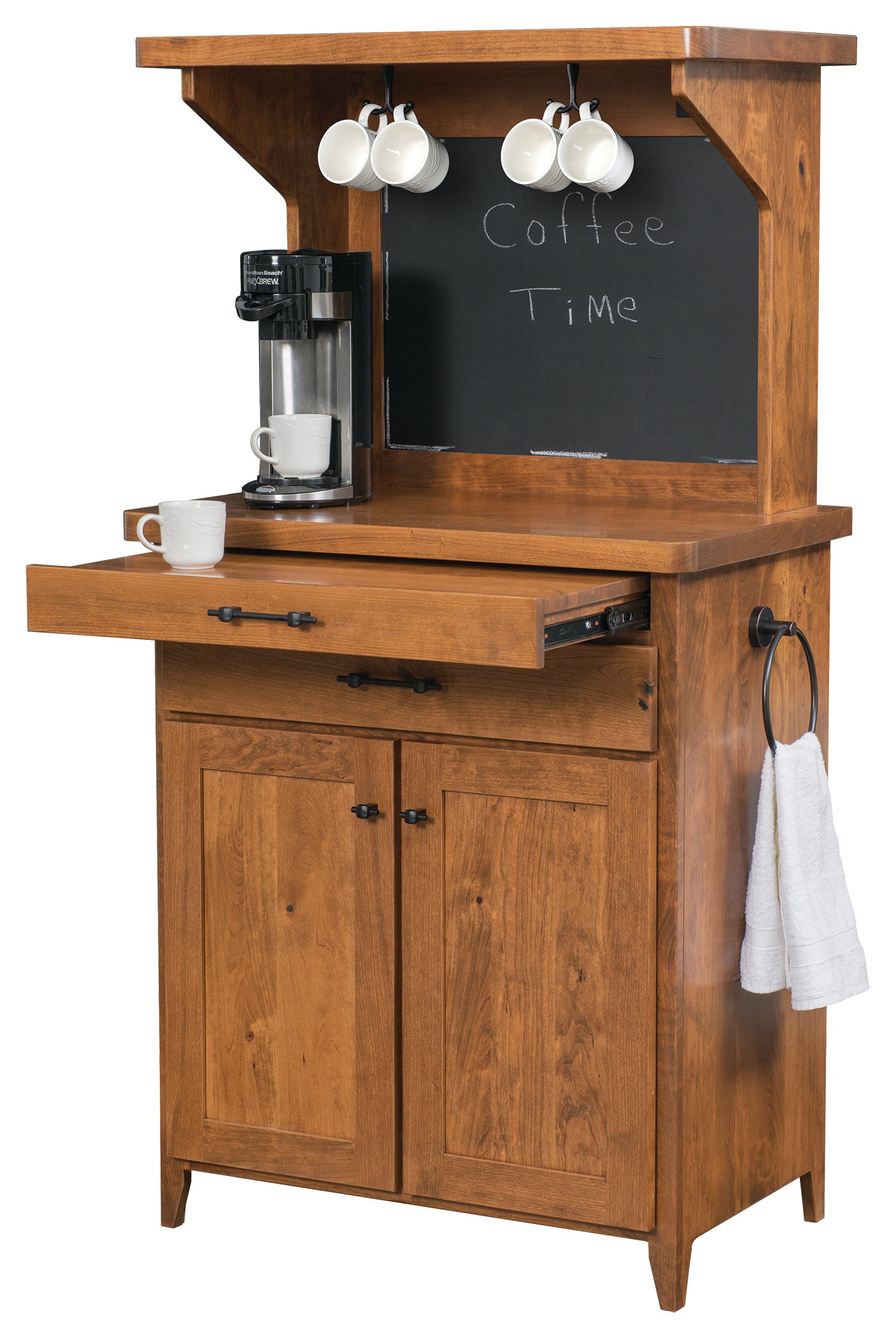 QW Amish Madison Coffee Bar – Quality Woods Furniture