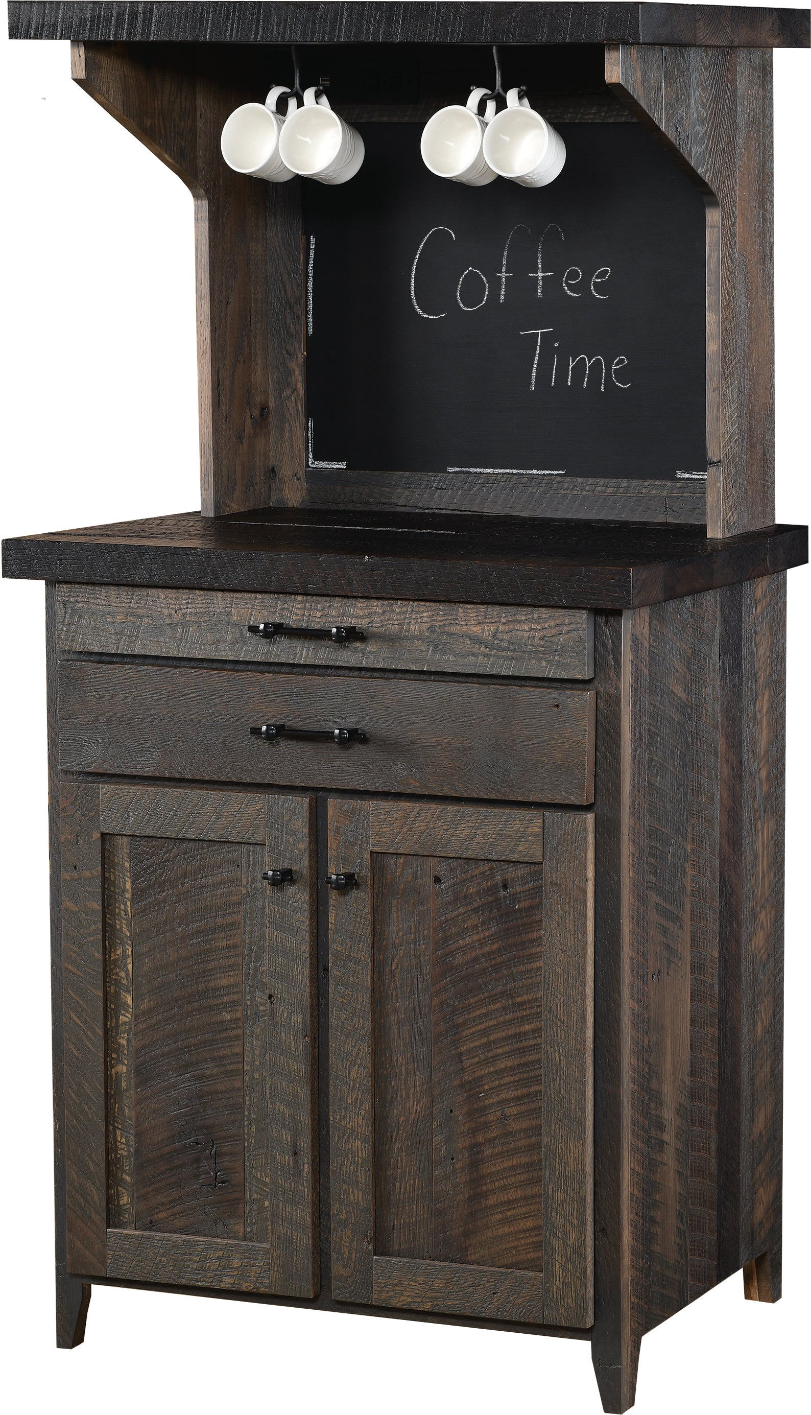 QW Amish Reclaimed Barnwood Coffee Bar – Quality Woods Furniture