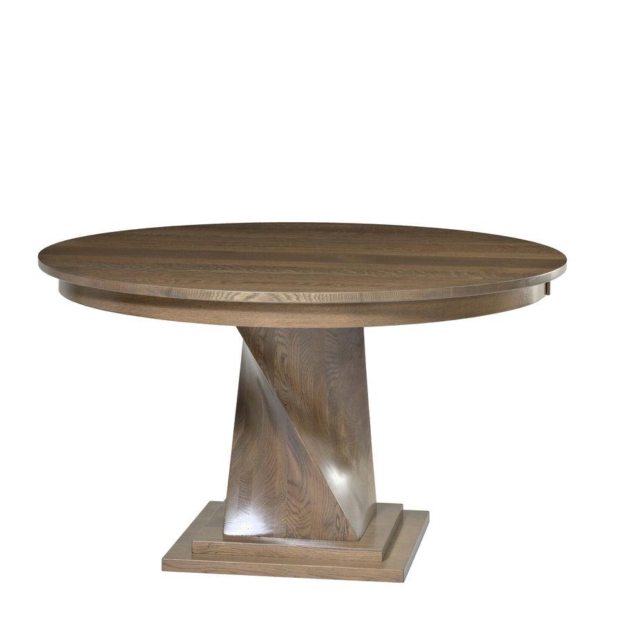 Helix Twist Pedestal Dining Table | Amish Made – Quality Woods Furniture