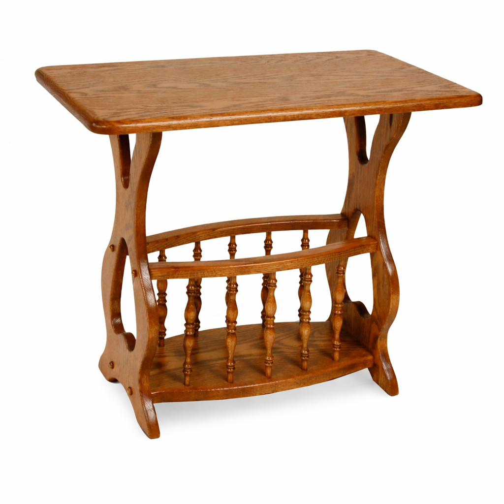 QW Amish Traditional Rectangle Magazine End Table – Quality Woods Furniture