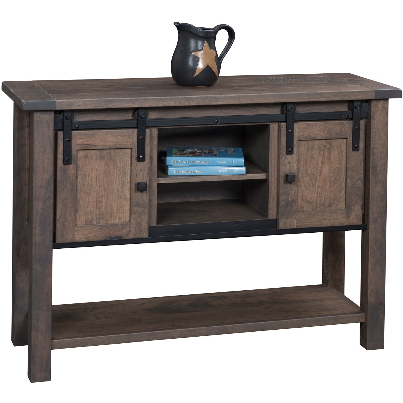 QW Amish Barn Door Server – Quality Woods Furniture