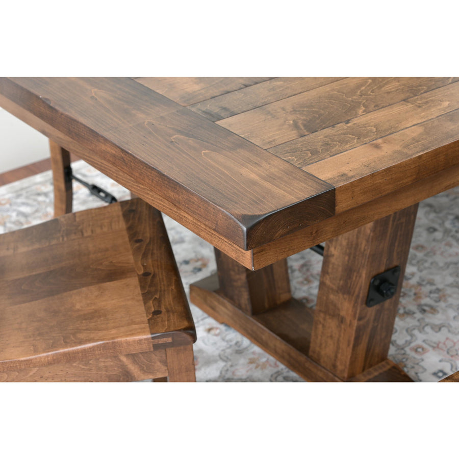 Bayfield Plank Dining Table | Amish Solid Wood | QW Furniture – Quality ...