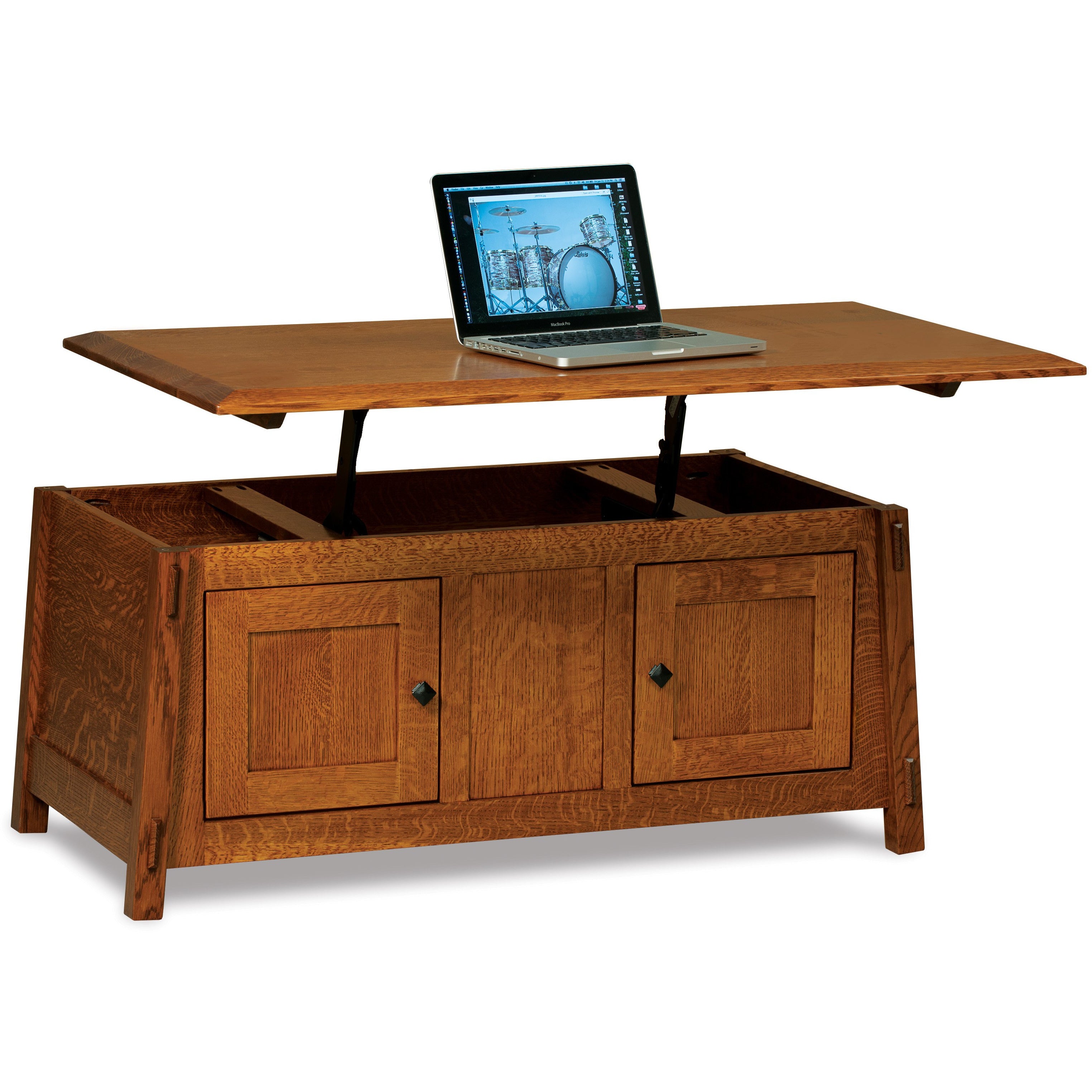 QW Amish Colbran Enclosed Coffee Table w/ Optional Lift Top – Quality ...