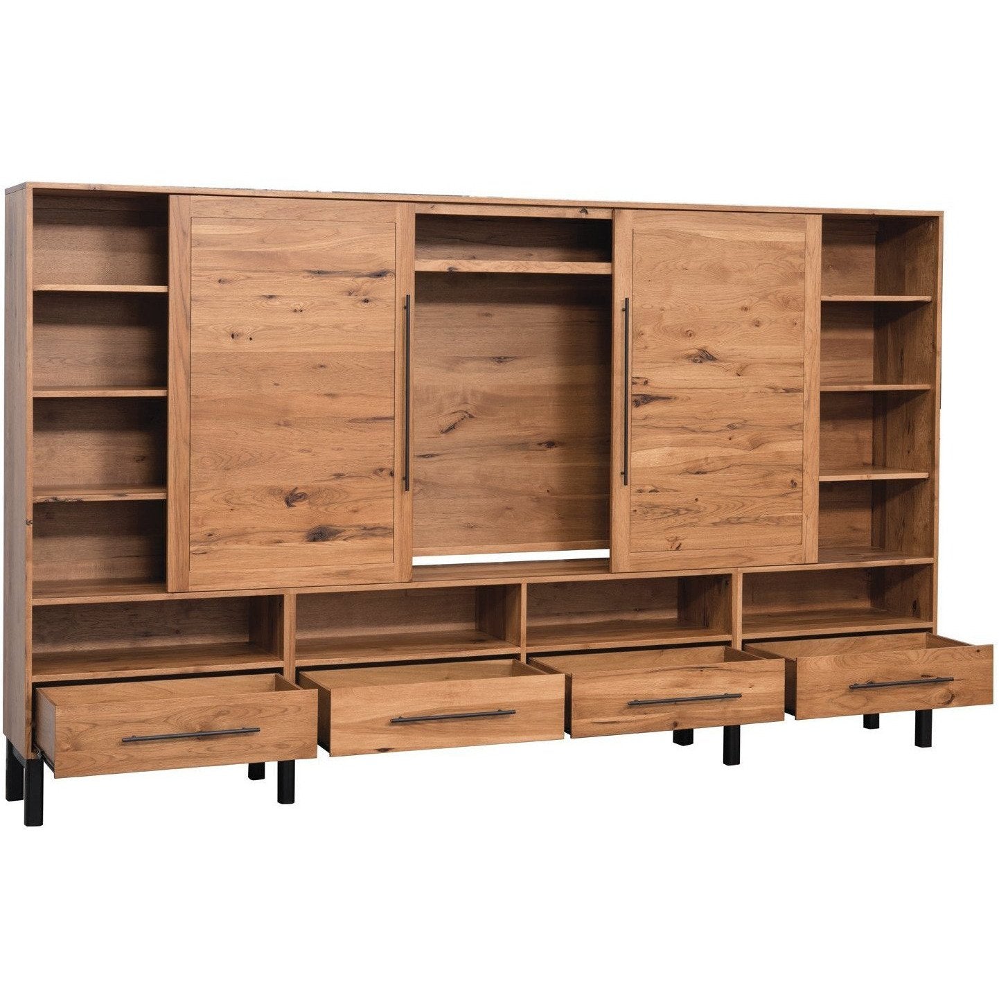 QW Amish Cooper Wall Unit – Quality Woods Furniture