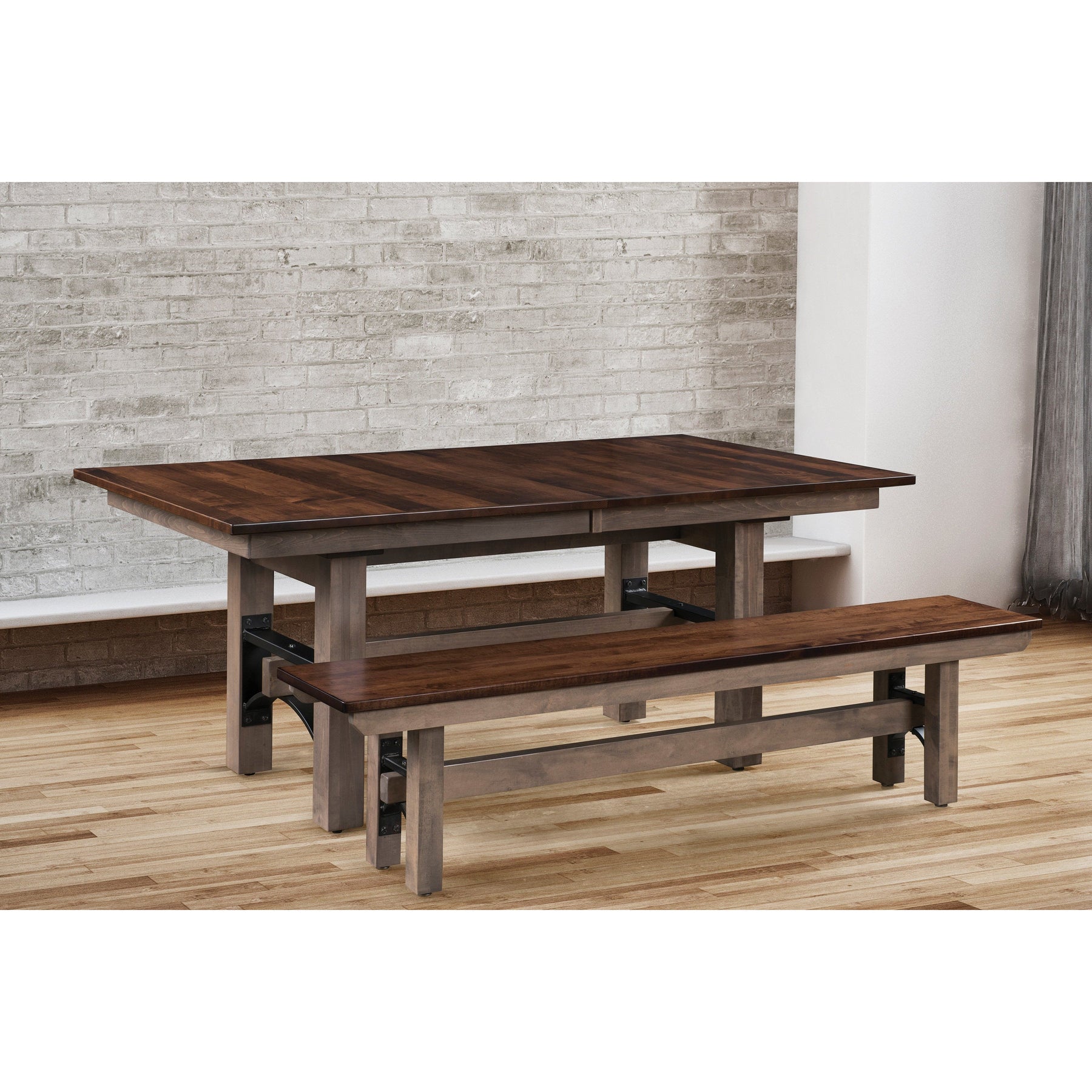 QW Amish Frontier Trestle Table – Quality Woods Furniture