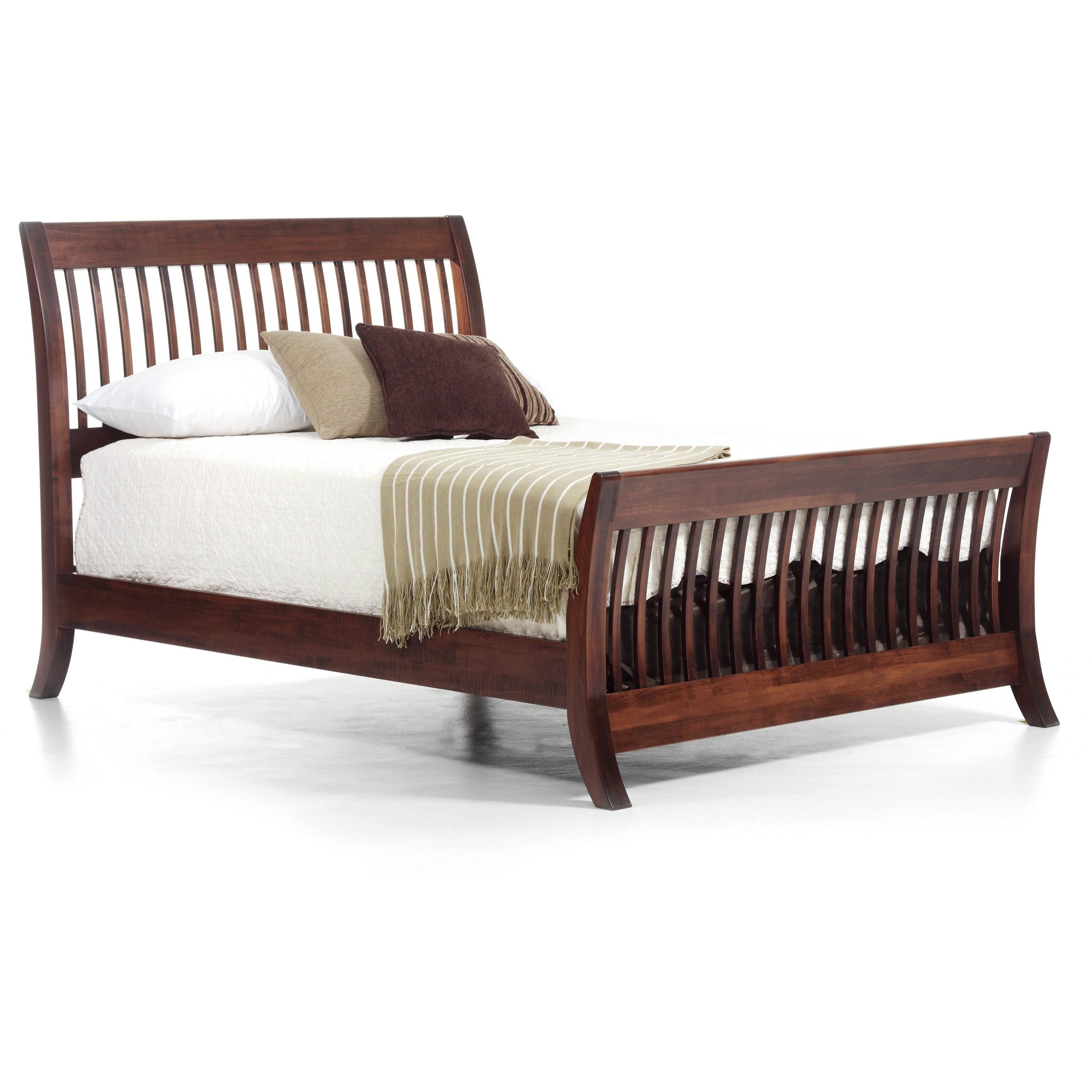 QW Amish Manhattan Slat Sleigh Bed – Quality Woods Furniture