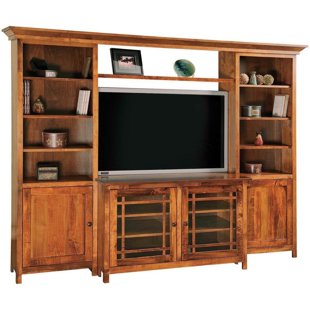 QW Amish Mission Wall Unit – Quality Woods Furniture