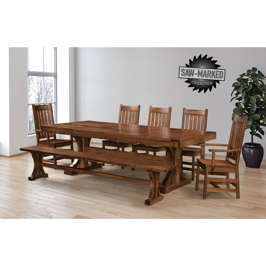 'Saw-Marked' Karlisle Dining Table | Amish Solid Wood | QW Furniture ...