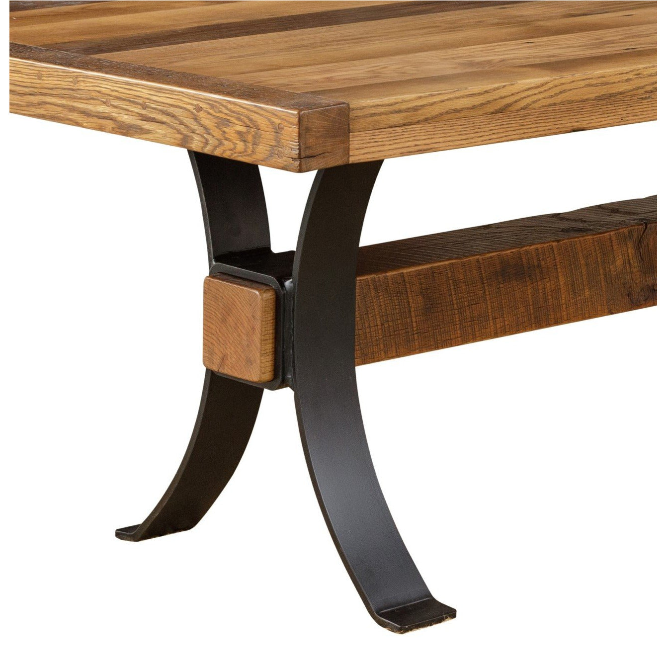 QW Amish Timber Frame Reclaimed Barnwood Bench Quality Woods Furniture