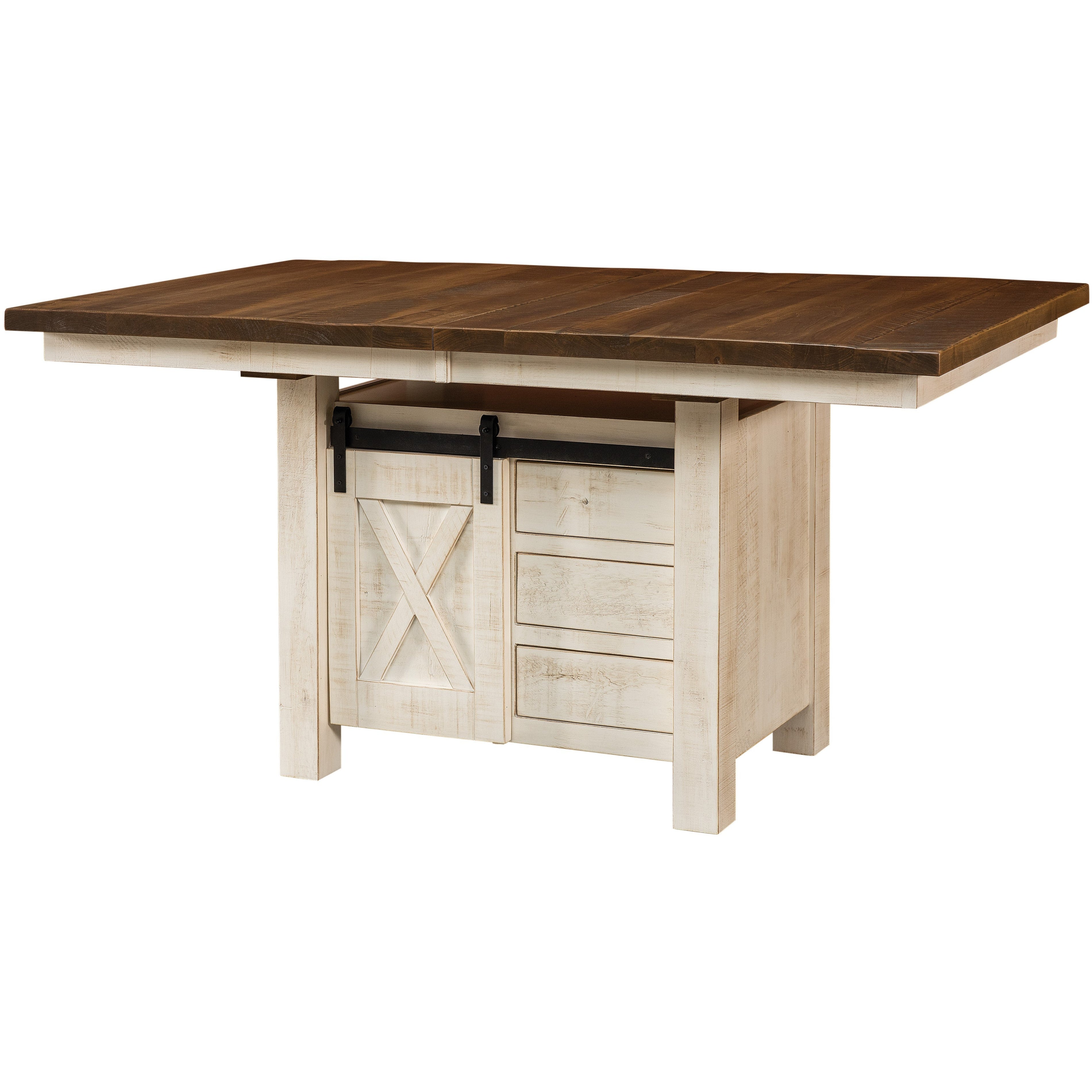 QW Amish Tulsa Cabinet Table – Quality Woods Furniture